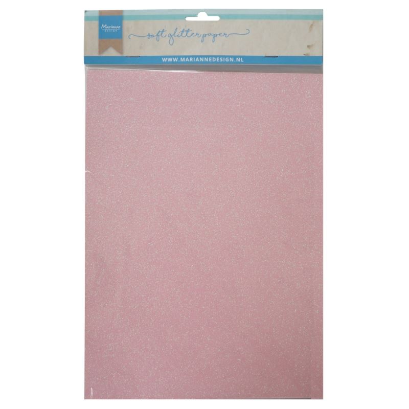 Soft Glitter paper - Light pink – Go Craft