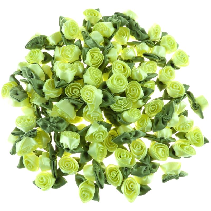 Baby Maize - Large Ribbon Rose Pack 100 – Go Craft