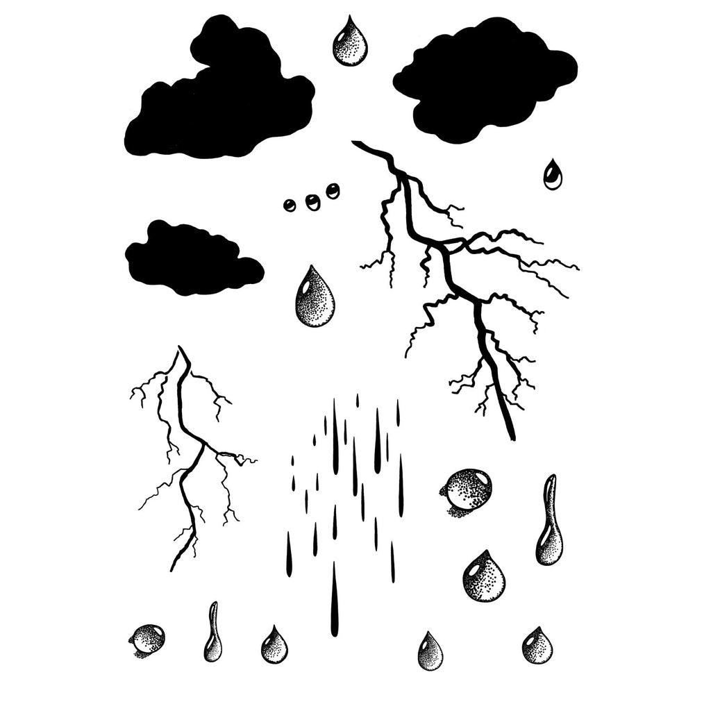 Wet Weather Clear Stamp Set – Go Craft