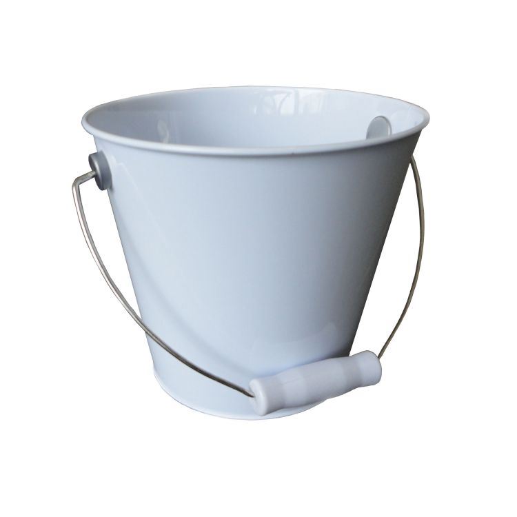 Tin Pail Medium - White – Go Craft