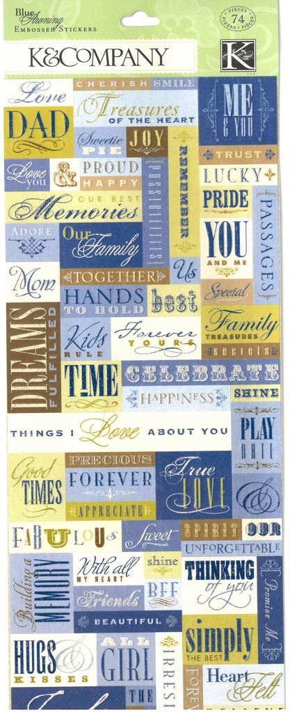 BA Words & Phrases Embossed Stickers – Go Craft