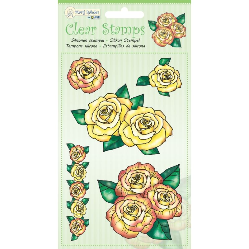 MRJ Clear Stamps Roses – Go Craft