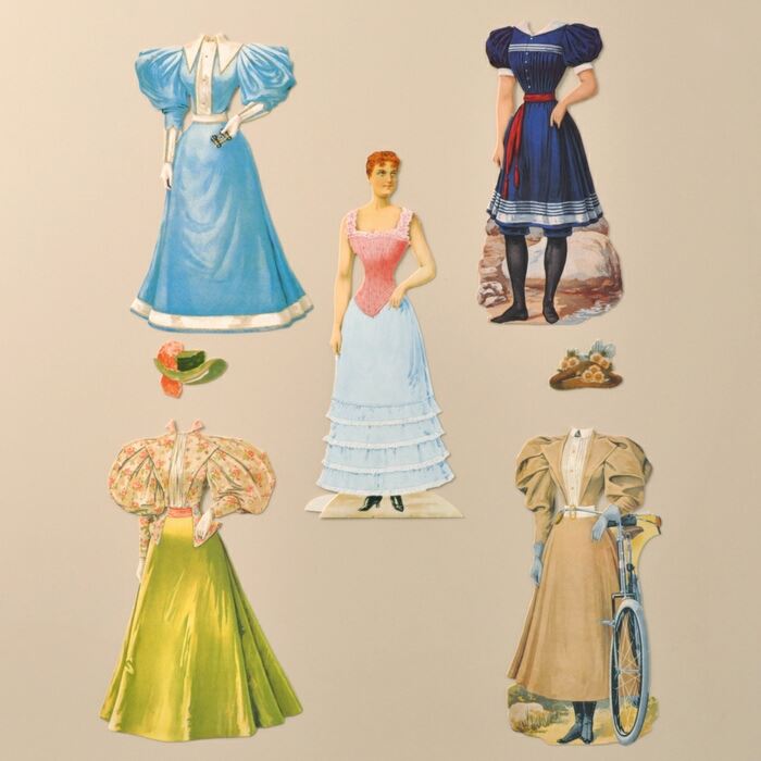 Florence paper doll in bag – Go Craft