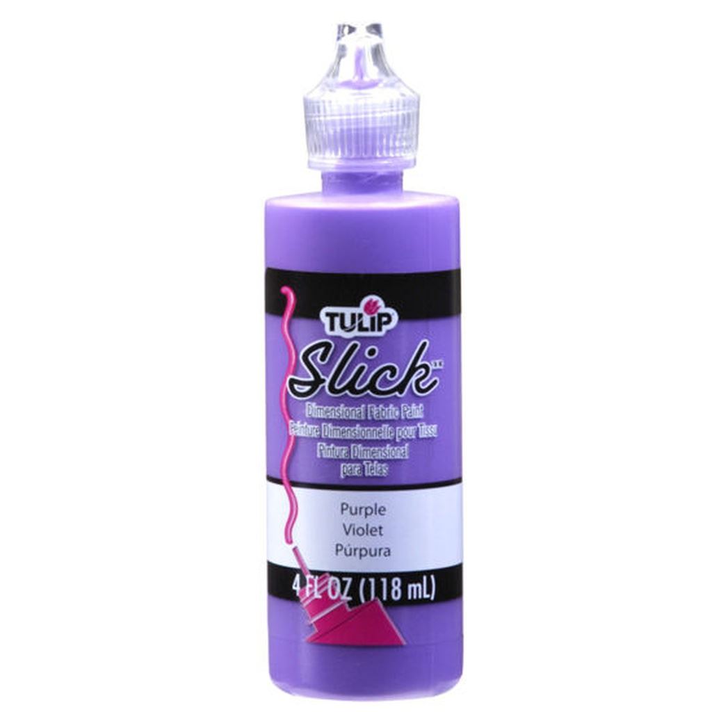 Tulip Slick Purple Dimensional Fabric Paint 4oz – Go Craft
