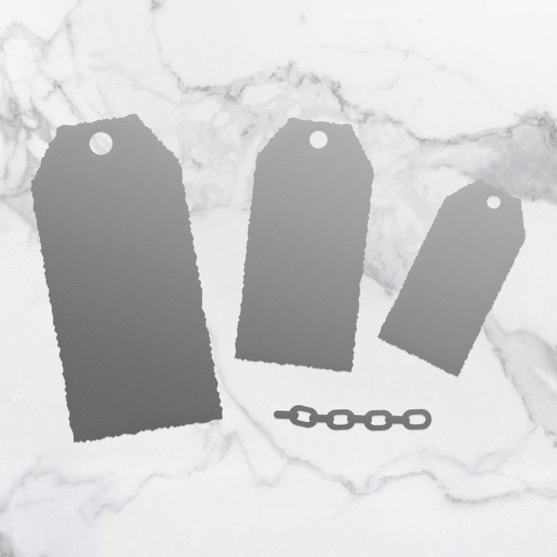 Distressed Tags Cutting Die Set 4p Dies – Go Craft