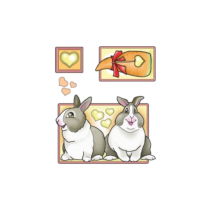 MRJ Clear stamps Rabbits – Go Craft