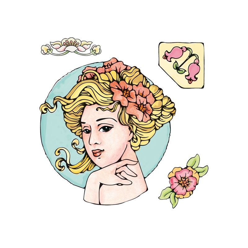 MRJ Clear Stamps Jugendstil – Go Craft