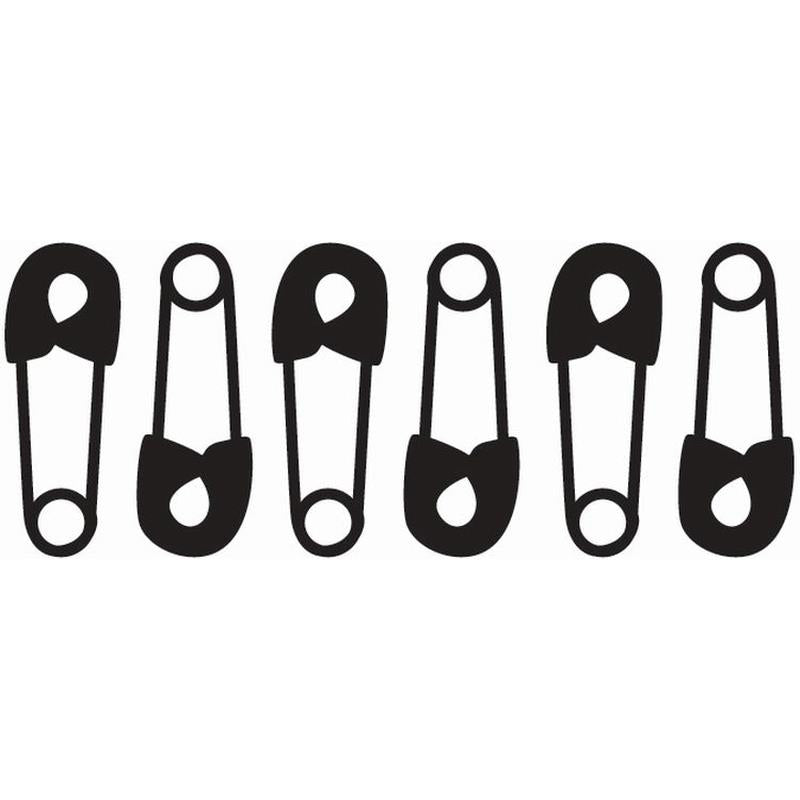 Safety Pin Border – Go Craft