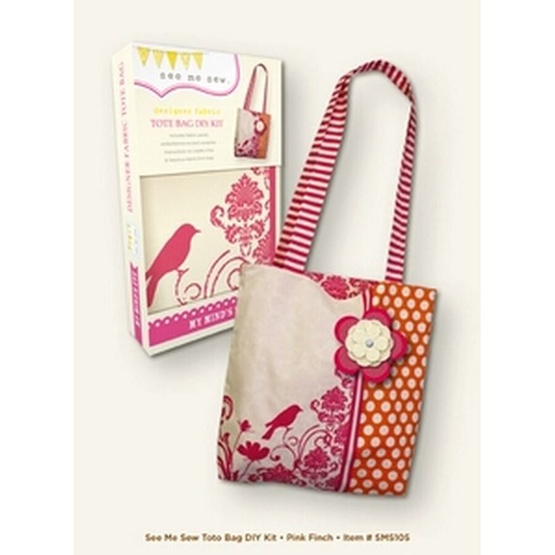 Tote Bag (Pink Finch) – Go Craft