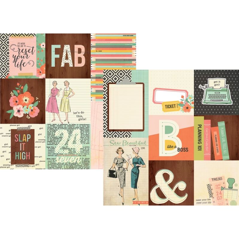 Vertical Journaling Elements Sold in Packs of 10 Sheets – Go Craft