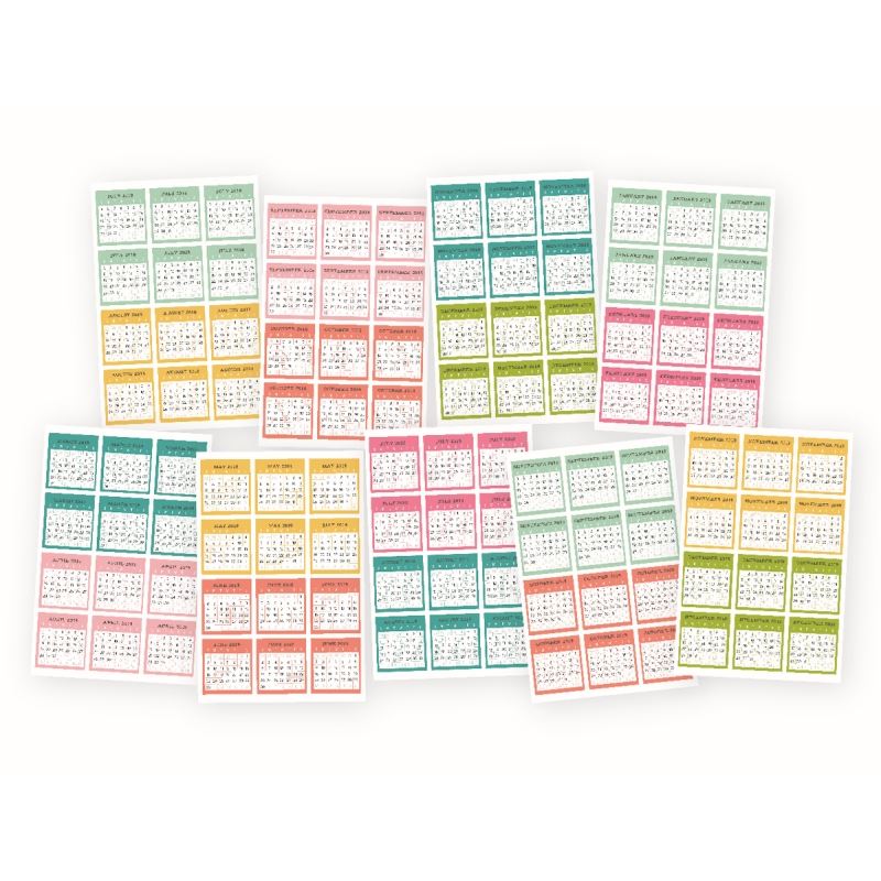 Mini Monthly Calendar Stickers – Go Craft