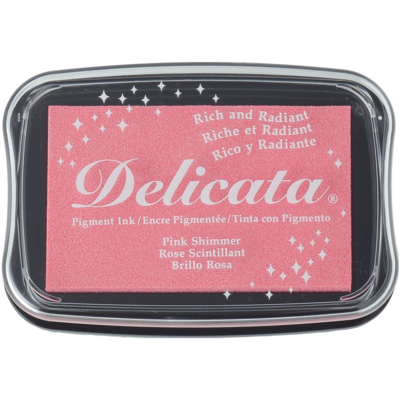 Delicata Ink Pad Pink Shimmer – Go Craft